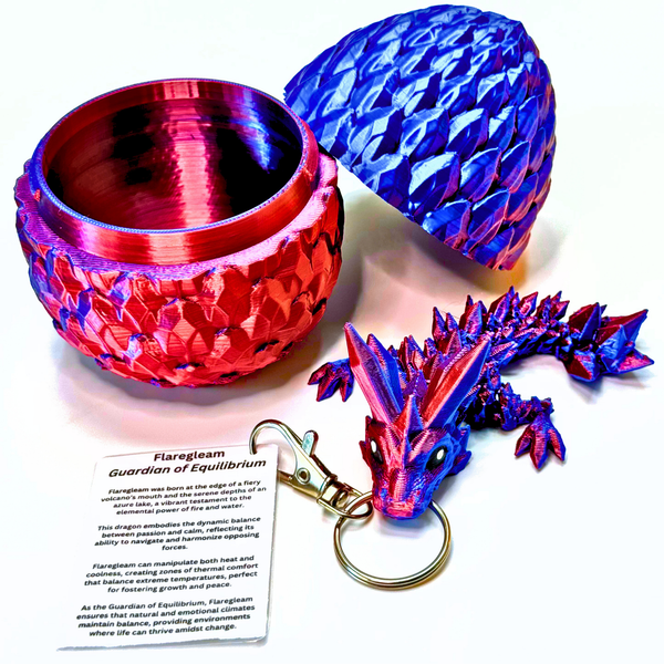 Crystal Dragon Fidget Keychain - Fun and Functional – Dragon Fidgets